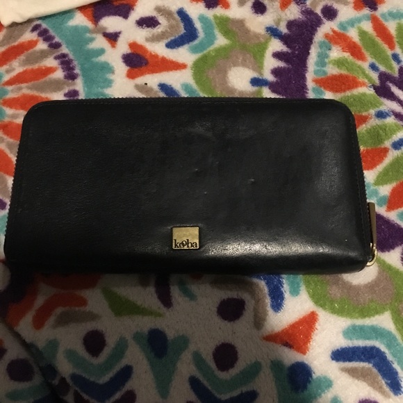 Kooba | Bags | Kooba Navy Wallet | Poshmark